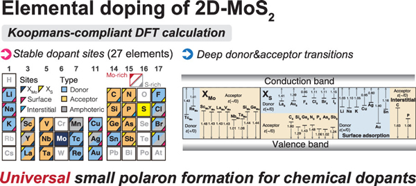 Universal Polaronic Behavior in Elemental Doping of MoS₂ from First ...